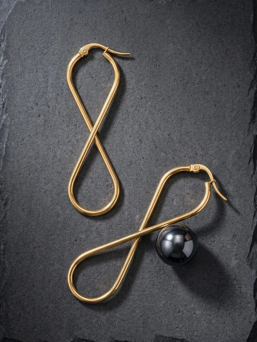 NKULTD | Jewelry | 8k Gold Infinity Statement Earrings 3 Hypoallergenic ...